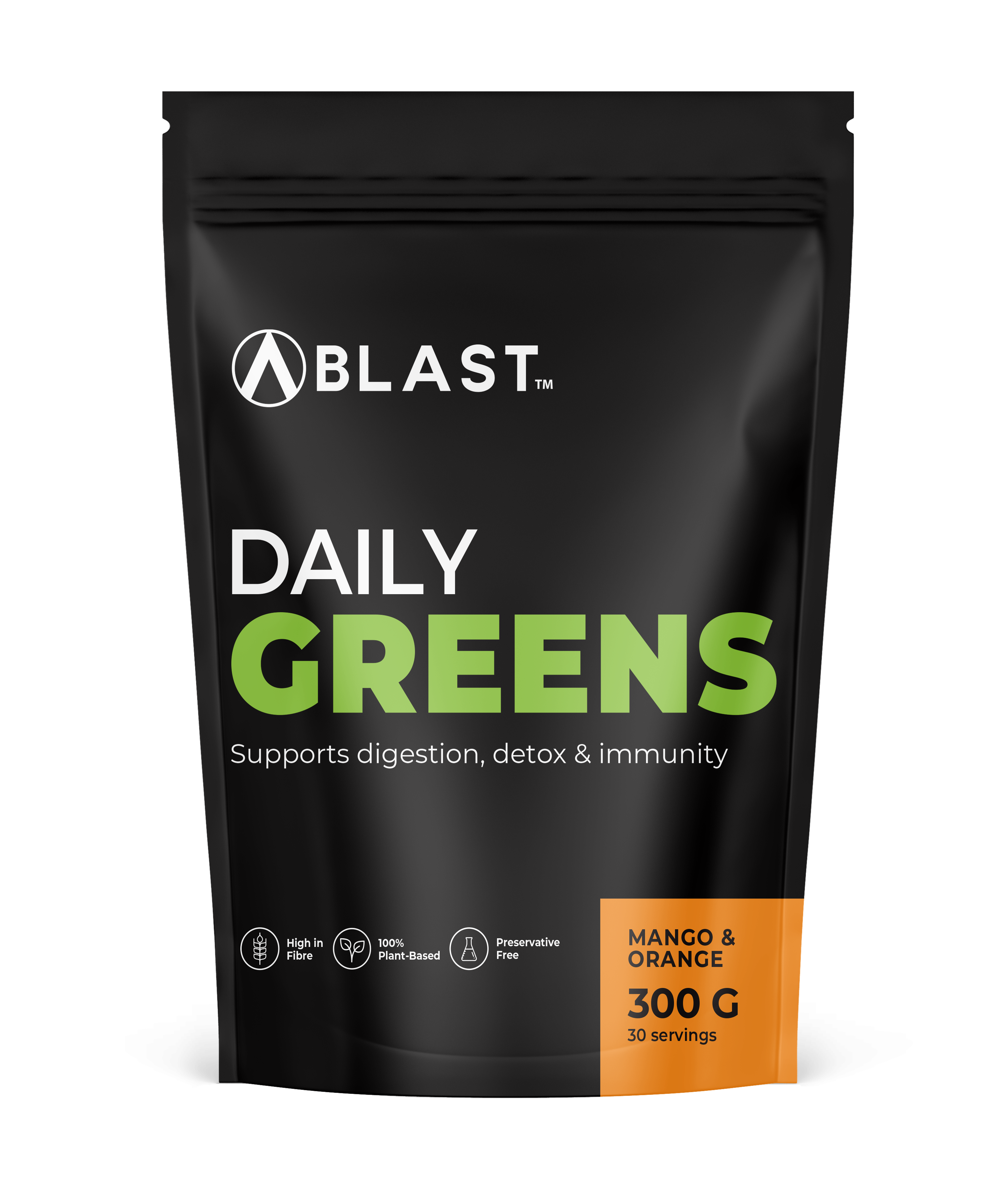 BLAST™ Daily Greens Pouch - Mango & Orange – BLAST™ Vitality